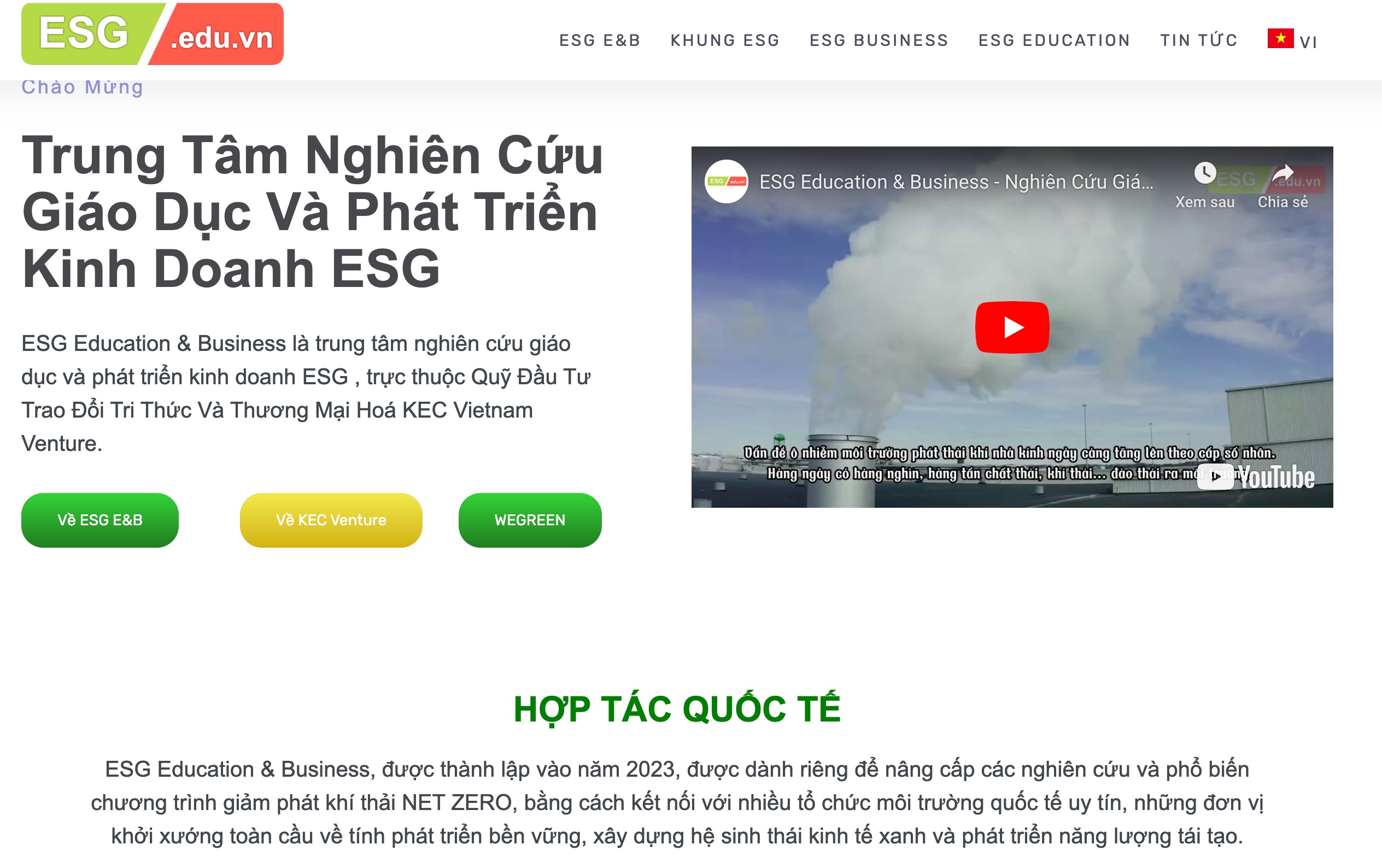 ESG Education & Business - Sustainable Development Projects - Vietnam ...